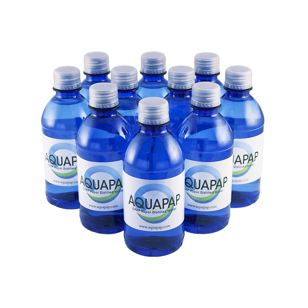 AQUAPAP CPAP Vapor-Distilled Water 10-pack (12 oz.) FREE SHIPPING – Aquapap